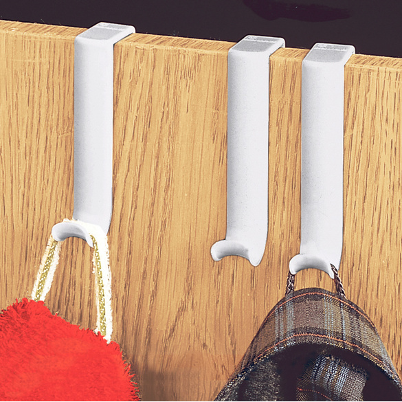 Lot de 10 crochets de porte, blanc | Vitrine Magique