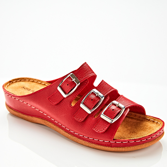 Mules, rouge | Vitrine Magique
