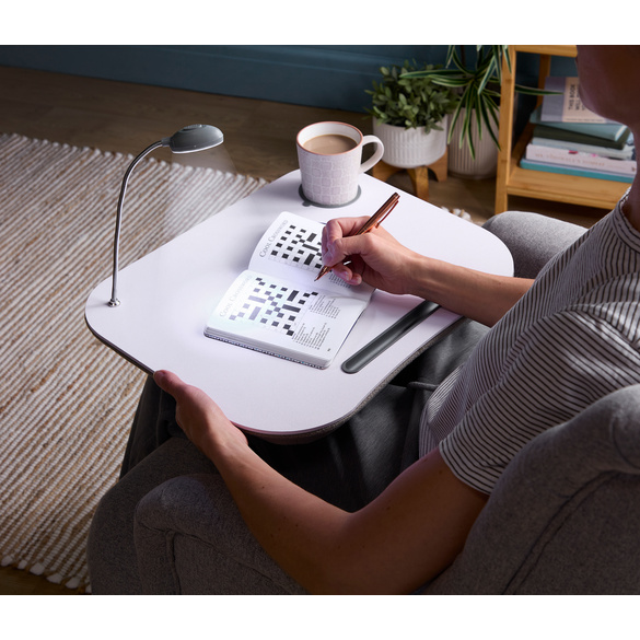 Tablette avec lampe Eldo | Vitrine Magique