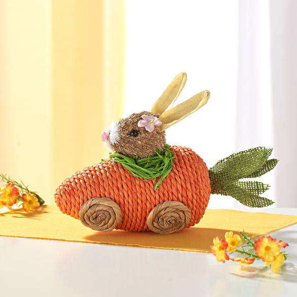 Voiture carotte avec lapin Eldo | Vitrine Magique